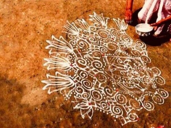 Indian Folk Art : Traditional Floor Paintings like Aipan, Rangoli, and ...